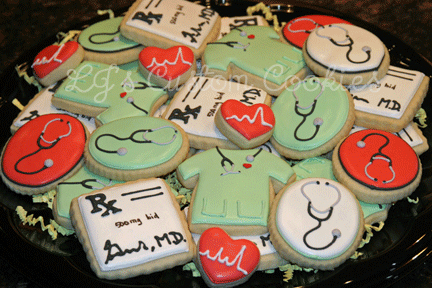 LJ's Custom Cookies: Doctor Cookies