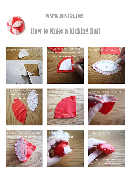 M.Vita Montessori Materials: How to make a Montessori Kicking Ball