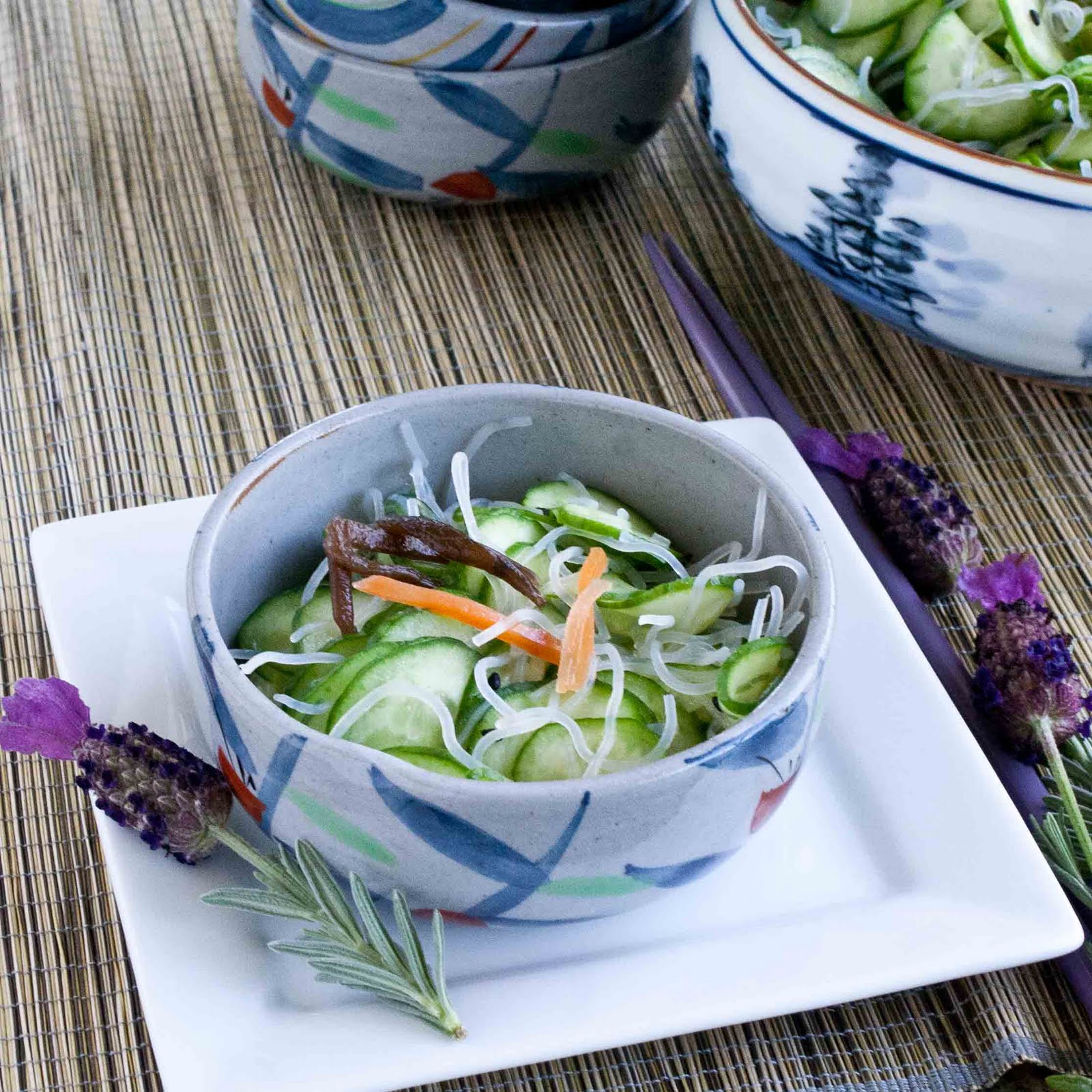 FOODjimoto: Cucumber Salad with Saifun--Bean Threads