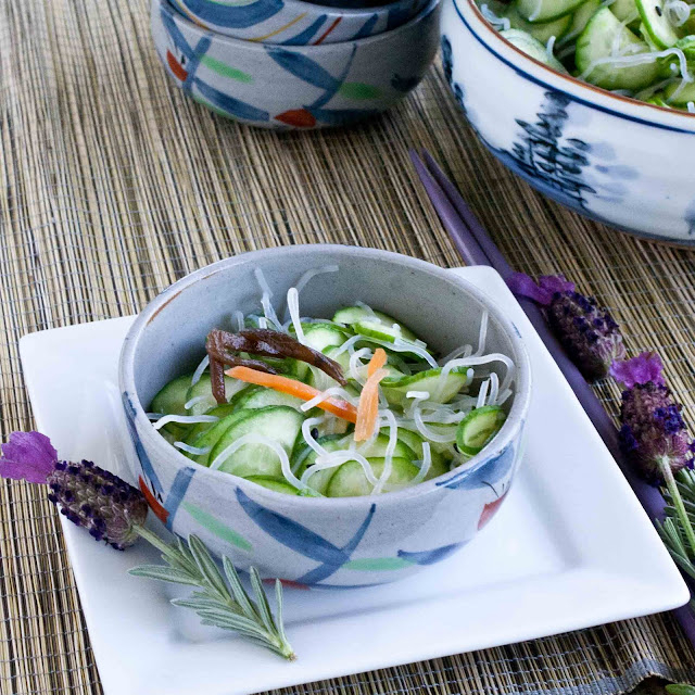 FOODjimoto: Cucumber Salad with Saifun--Bean Threads