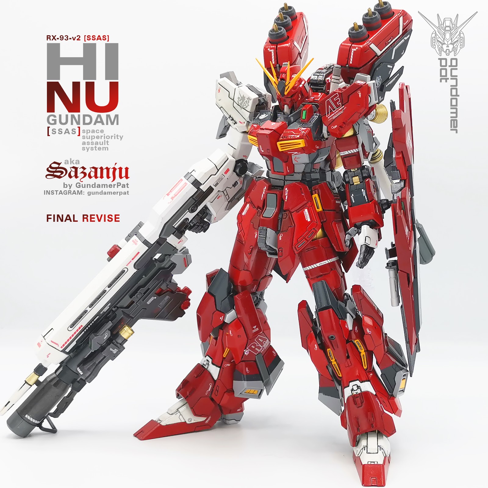 Custom Build: MG 1/100 Hi Nu Gundam Space Superiority Assault System ...