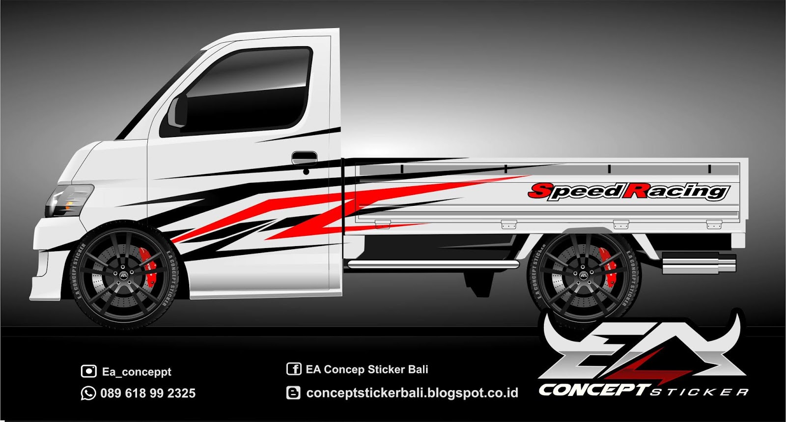 cuting sticker grafis gran max pick up | CUTTING STIKER DI DENPASAR ...