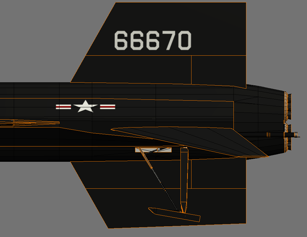 Desktopsimmer's 3D Models: North American Aviation X-15 (part 1)