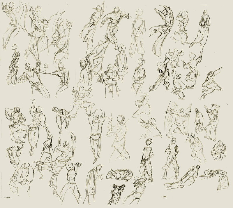 Gesture Drawings: Exploring Action and Emotion Through Lines: WELCOME!