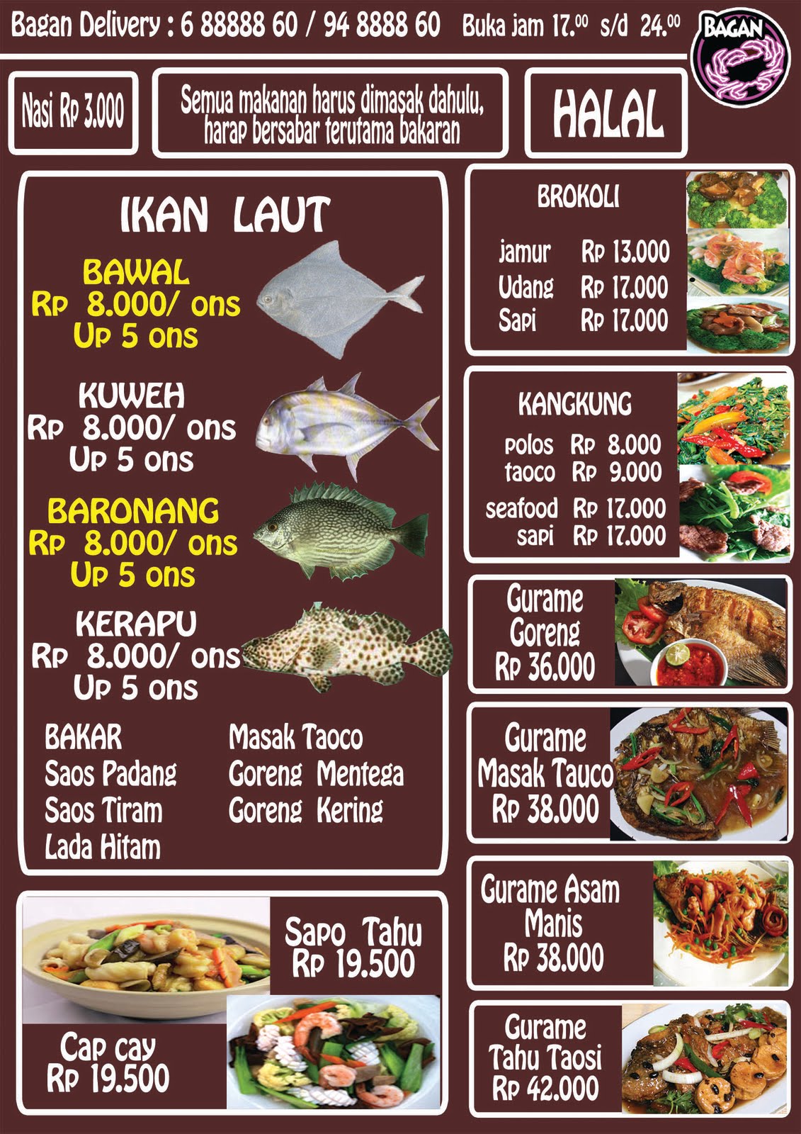 Makanan BAGAN SEAFOOD