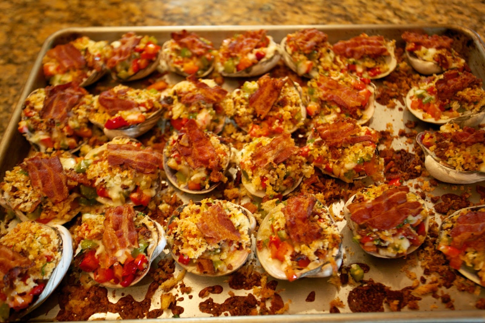 Soft Shell Crabs and Clams Casino