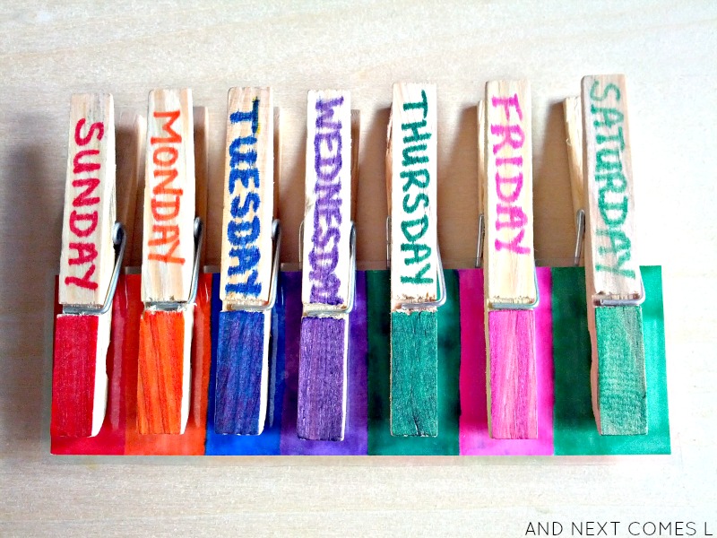 Days of the Week Busy Bag | And Next Comes L - Hyperlexia Resources