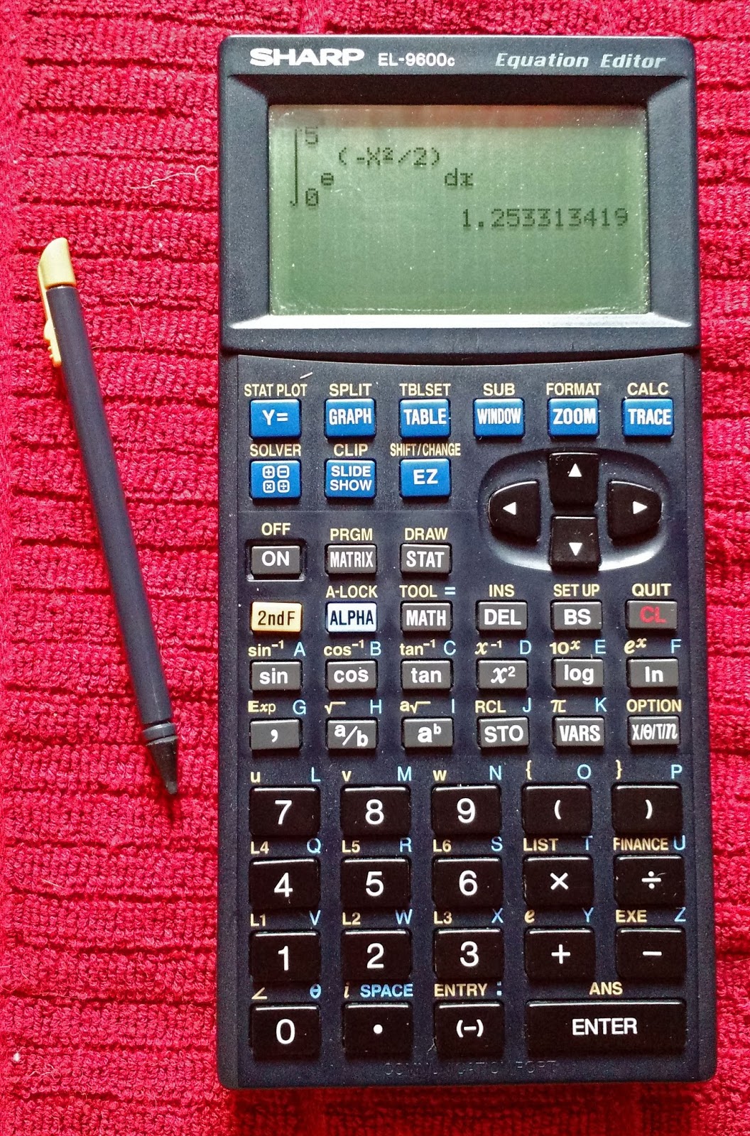Eddie's Math and Calculator Blog: Retro Review: Sharp EL-9600c