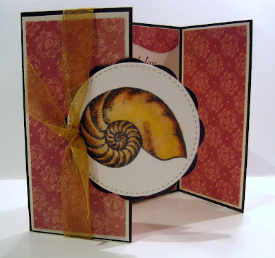 Crafting By The Beach: Gate Fold Shell Card