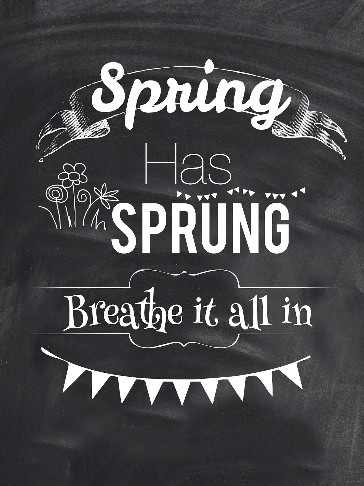 "Isabelle Thornton" Le Chateau des Fleurs: Spring Chalkboard printable ...