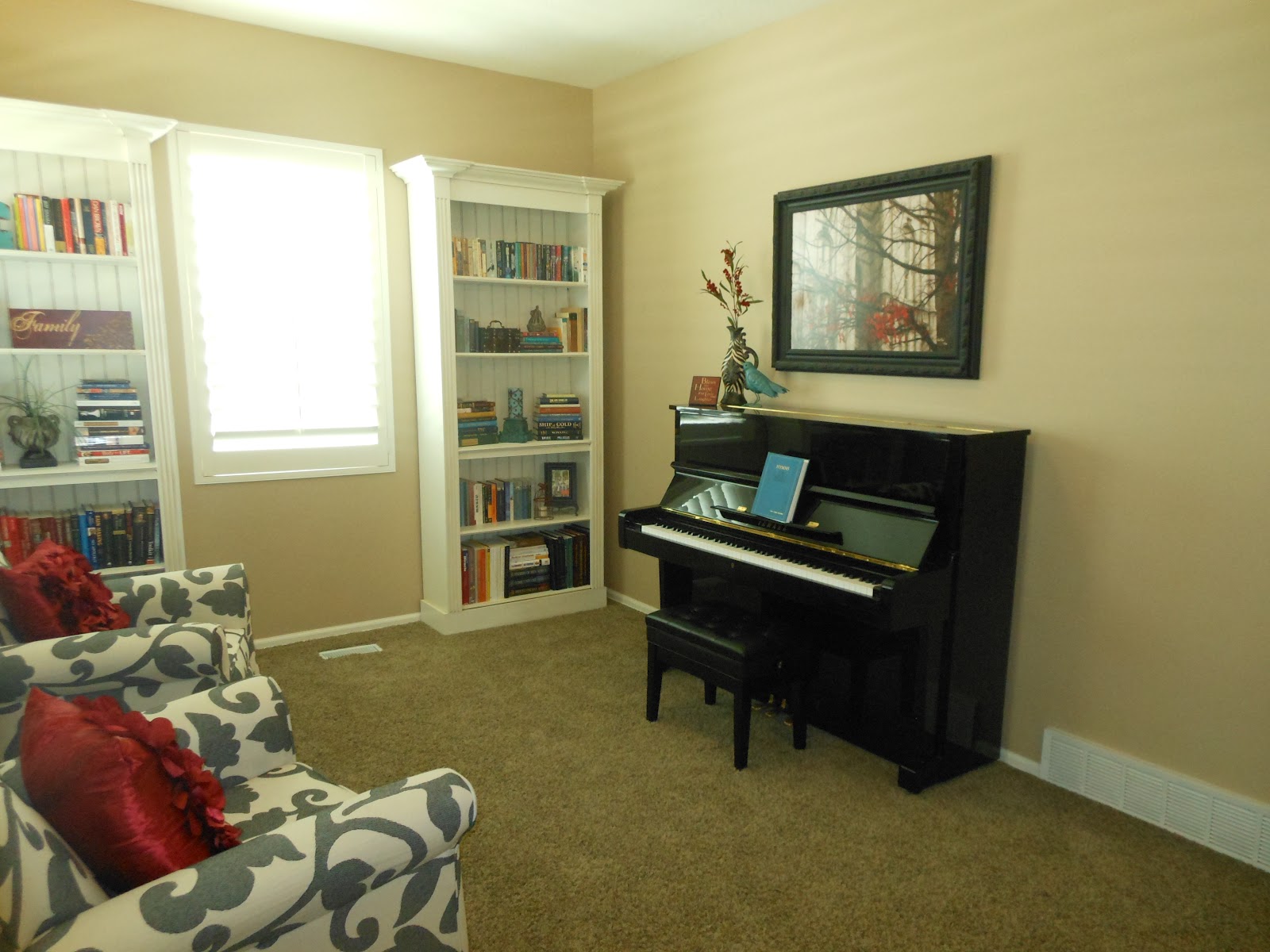 Studio 7 Interior Design: Client Reveal: Lovely Piano Room