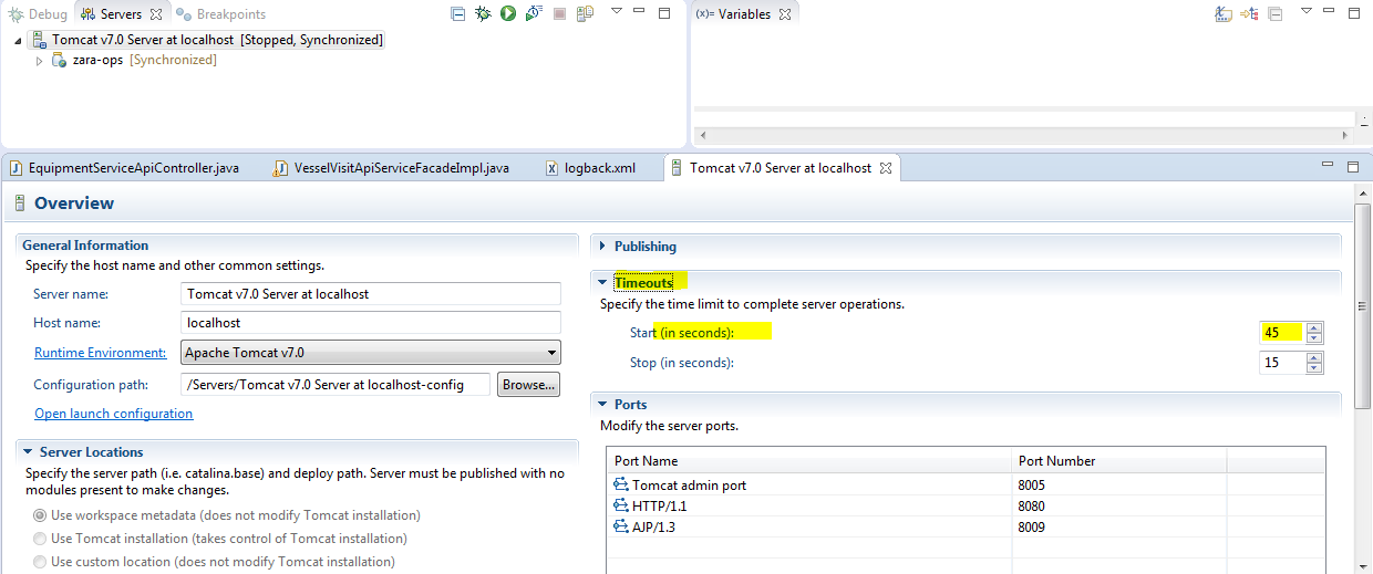 Java Code and Solutions: How to increase and decrease Apache Tomcat server startup time