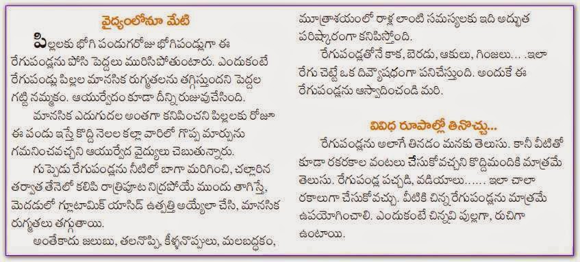 TELUGU WEB WORLD: ARTICLE ON REGI PANDLU - REGI FRUITS AND ITS HEALTHY USES