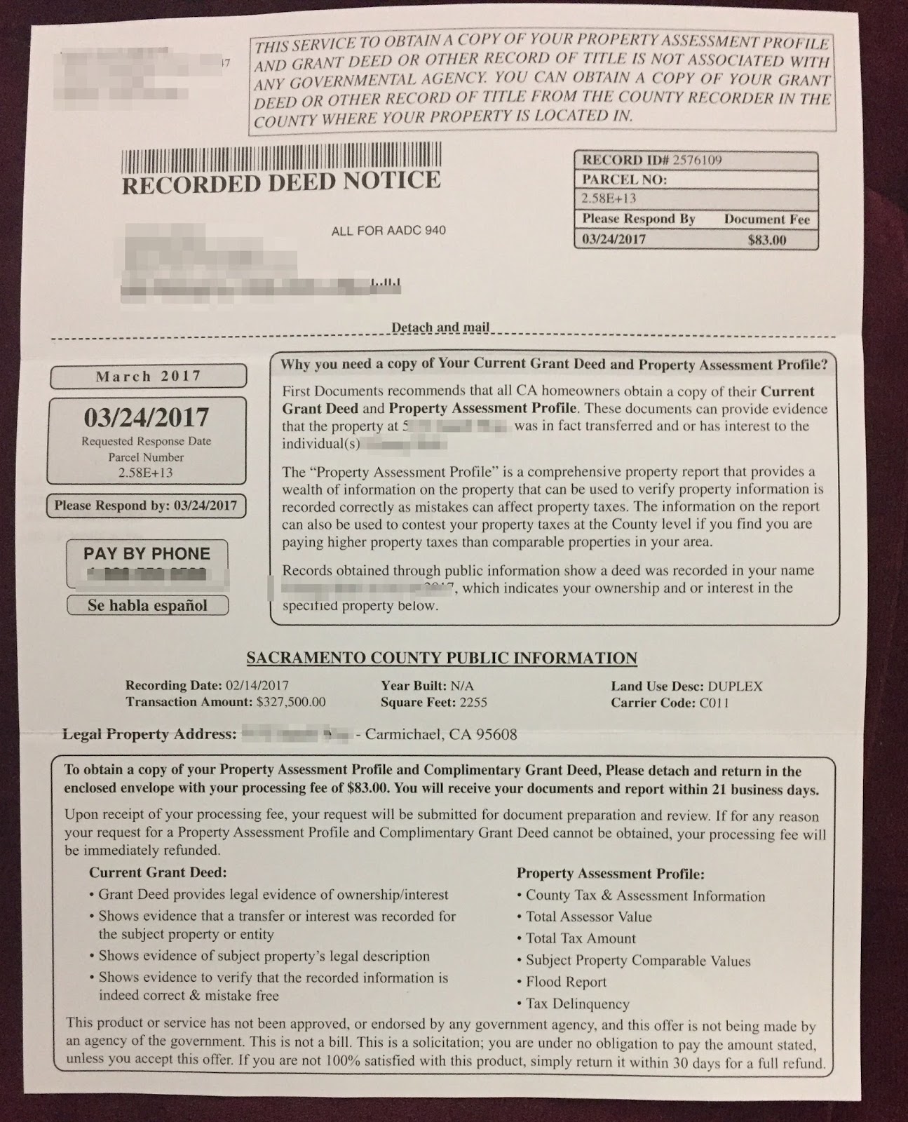 Sacramento Real Estate Blog, by Erin Stumpf: Scam alert -- do not pay ...