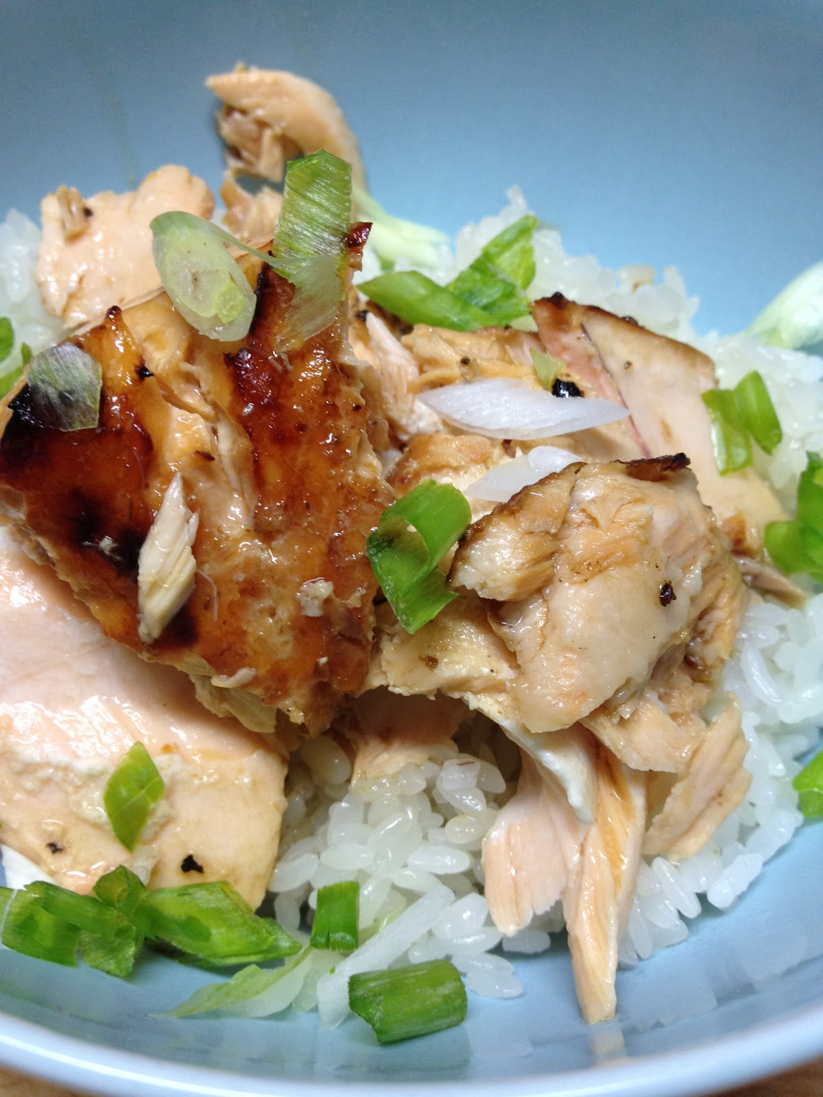 Tracy Cooks in Austin: Salmon and Sticky Rice