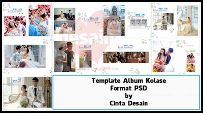 Template Album Kolase Format PSD Volume-3 - Album Kolase Wedding ...
