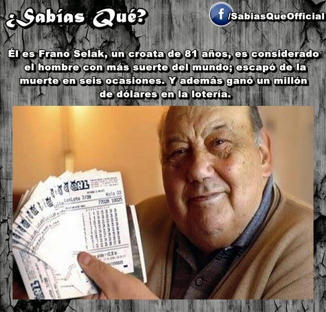 ¿Sabías Que? : El hombre con más suerte del mundo