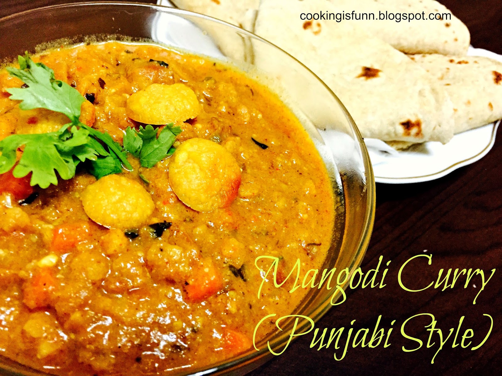 Cookingisfunn: Mangodi Curry (Moong Daal ki Mangodi (Badi) Curry ...