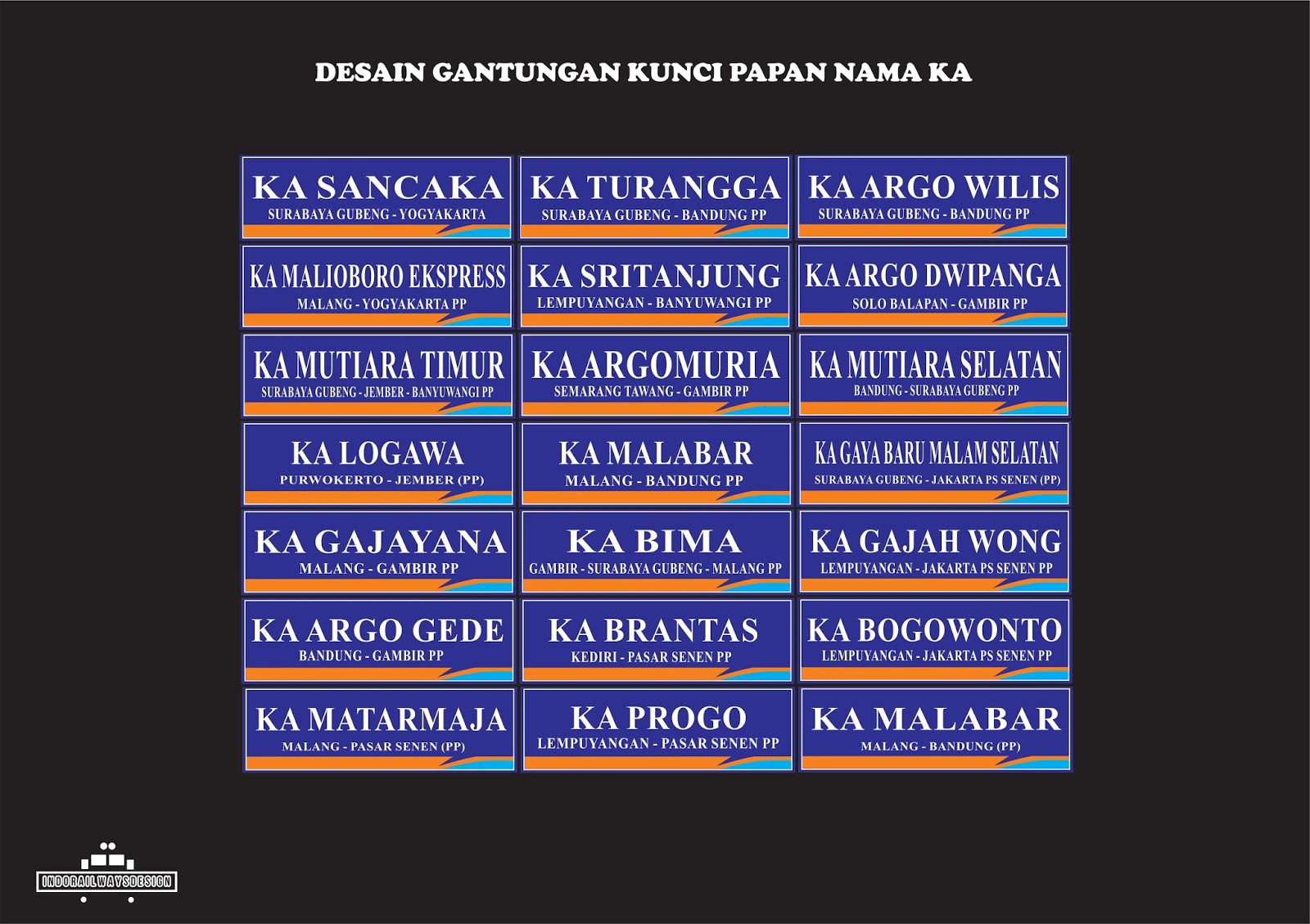 Indonesian Railways Design: Jual Gantungan Kunci Papan Nama Stasiun ... Indonesian Railways Design: Jual Gantungan Kunci Papan Nama Stasiun ...