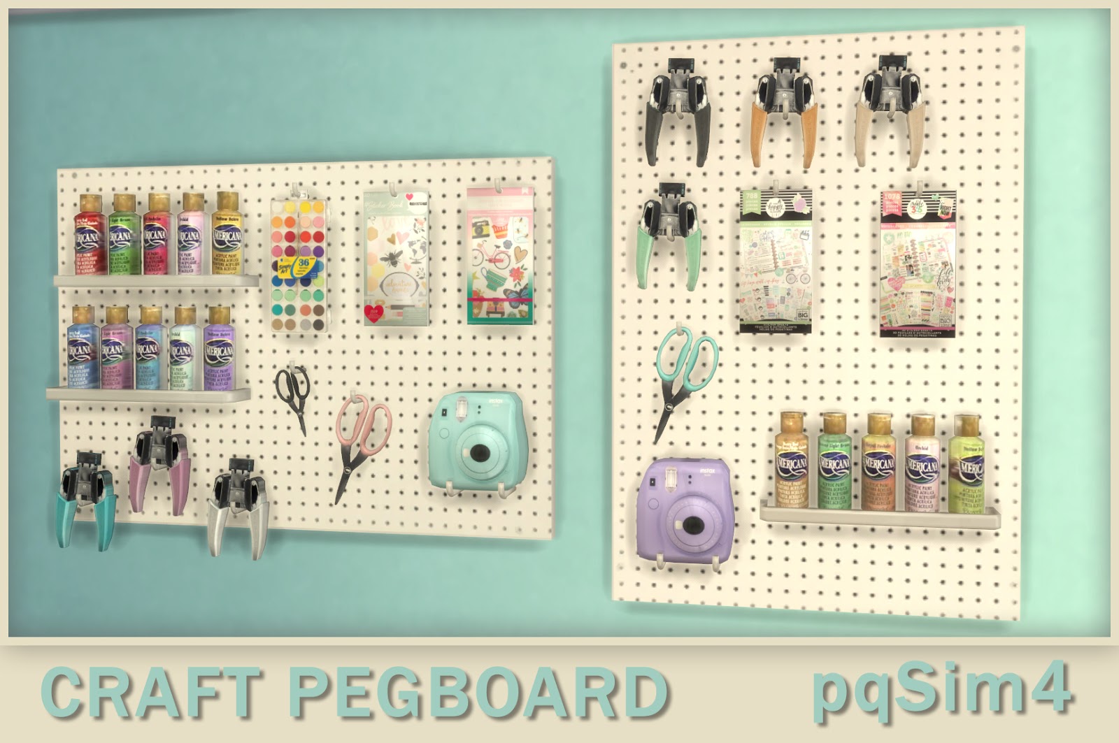 Craft Pegboard. Sims 4 Custom Content.