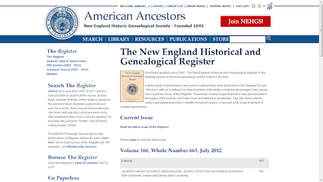 Genea-Musings: Catching Up with the New England Historical And ...