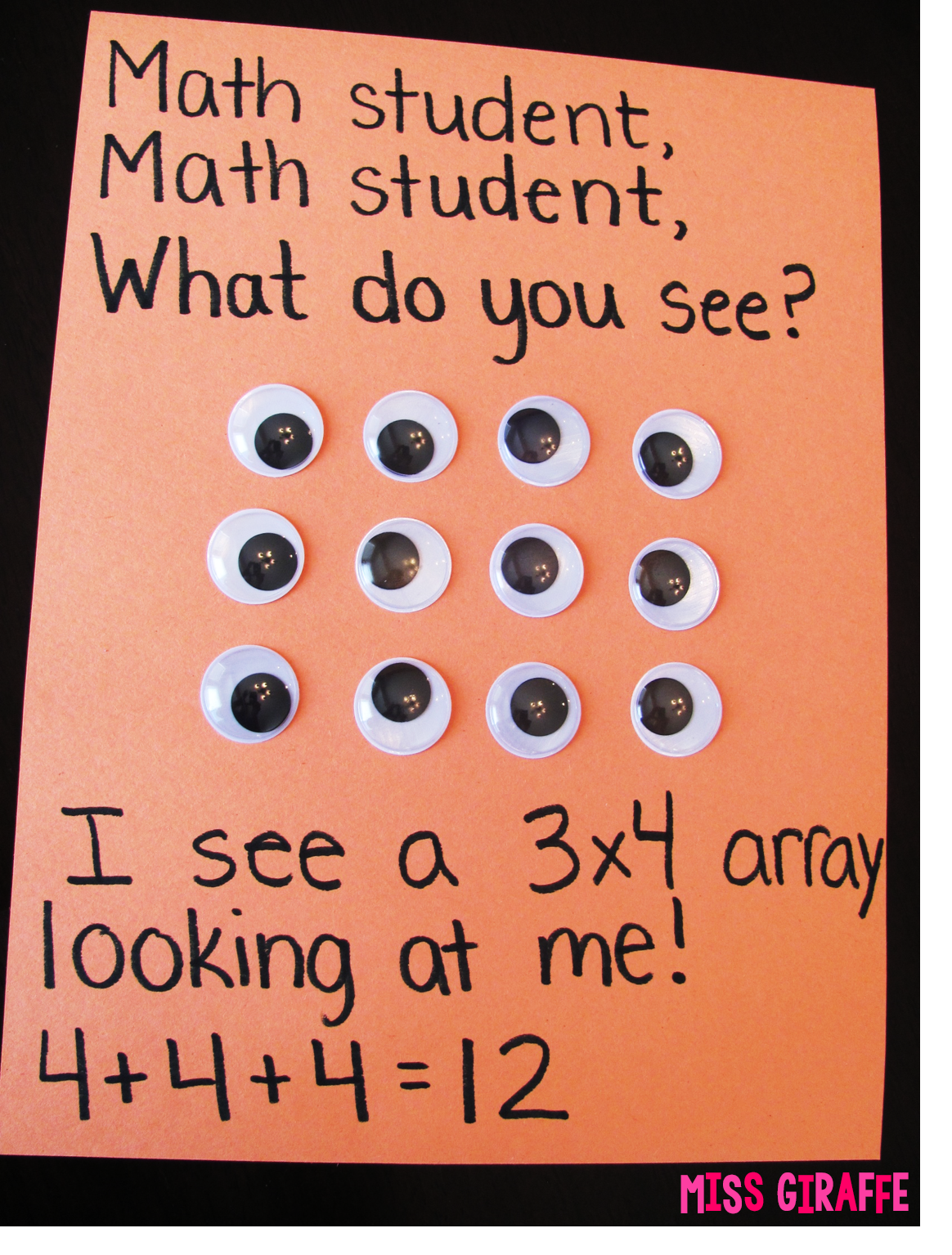 Miss Giraffe's Class: How to Teach Arrays