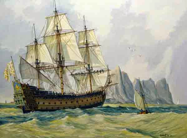 NAUTICAL WORLD: Soleil Royal 1670 French ship Soleil Royal