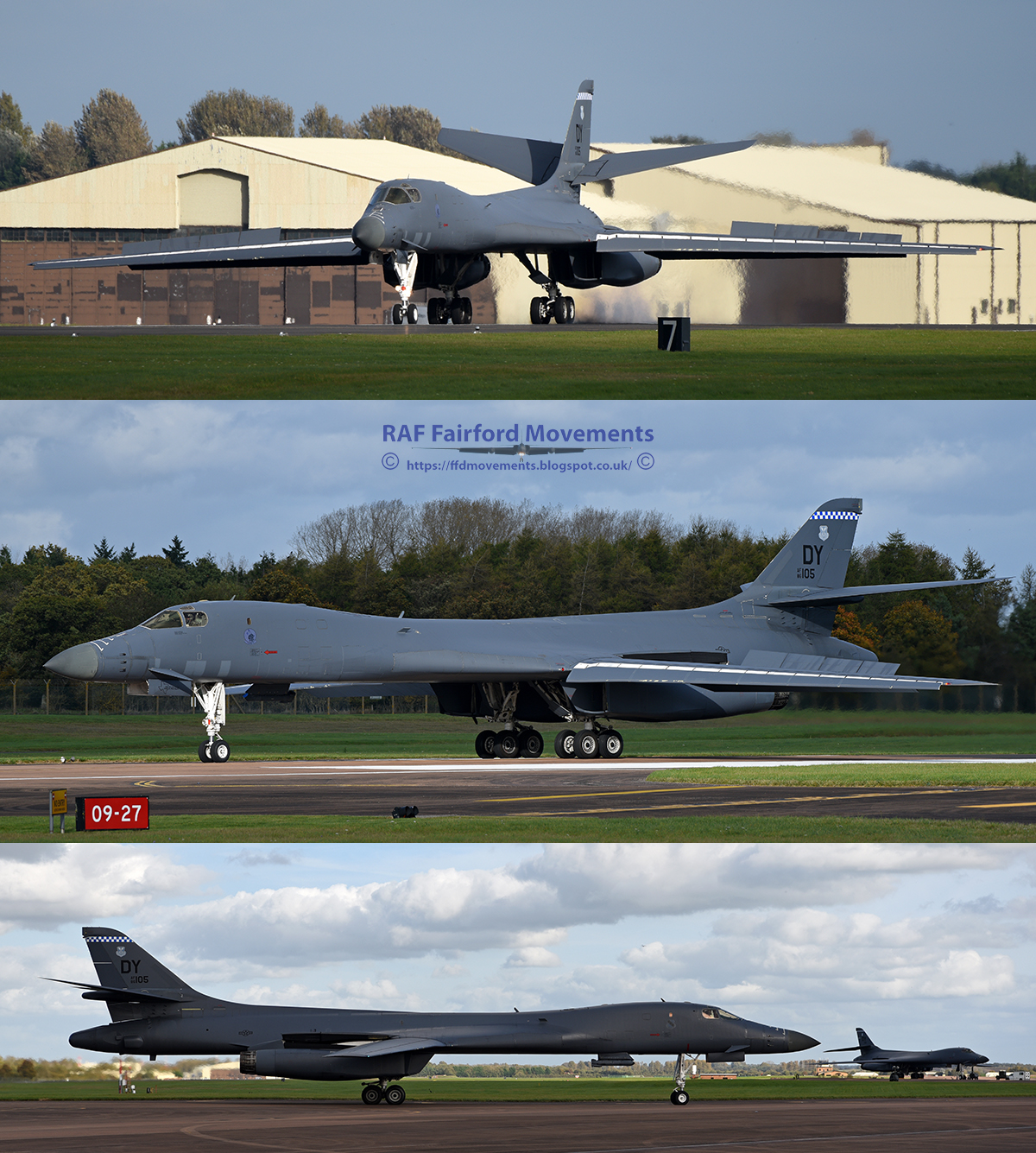 RAF Fairford Movements: October 2017