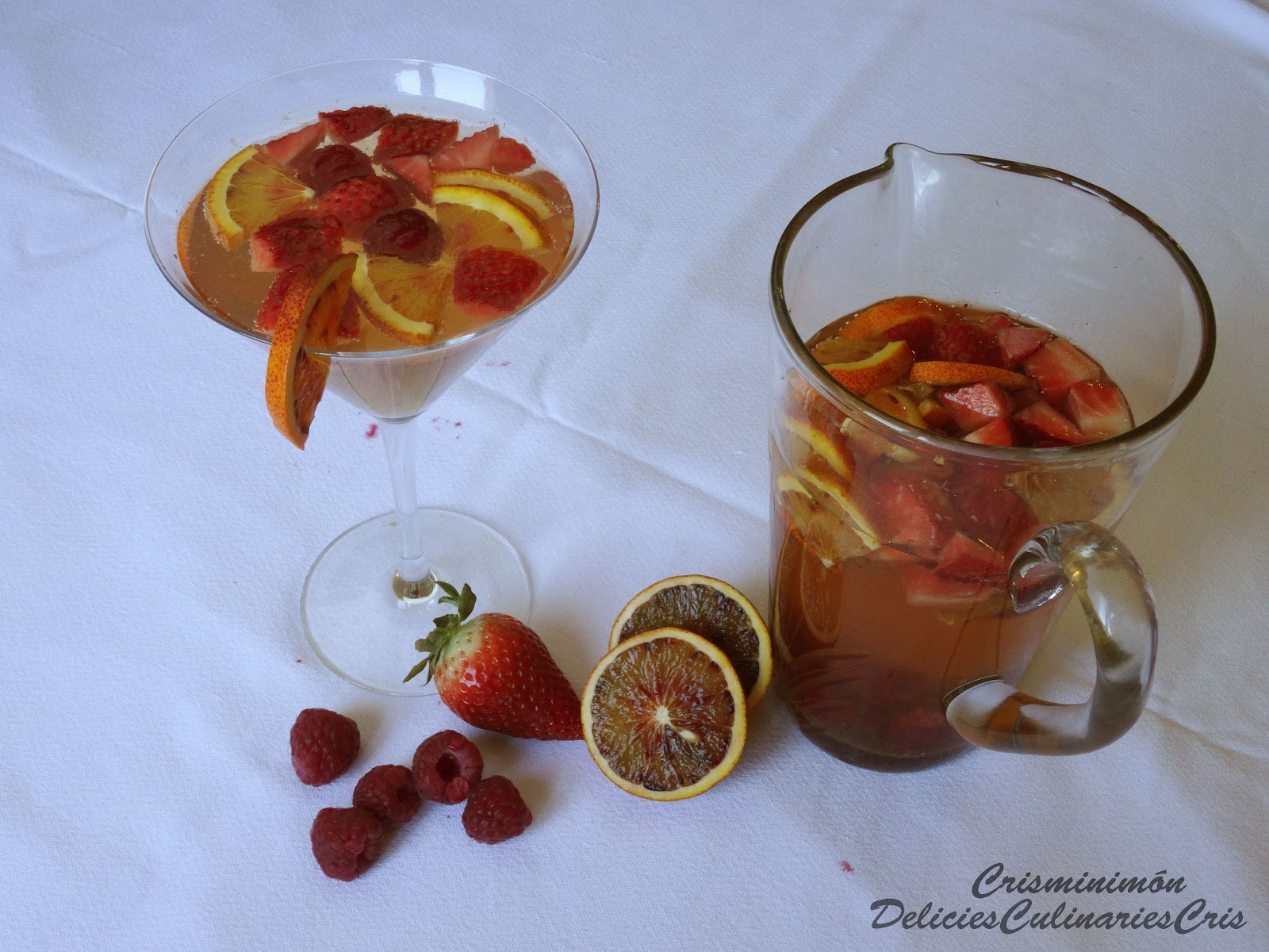 Delicies Culinaries Cris: Cóctel con cava, ron y frutas rojas