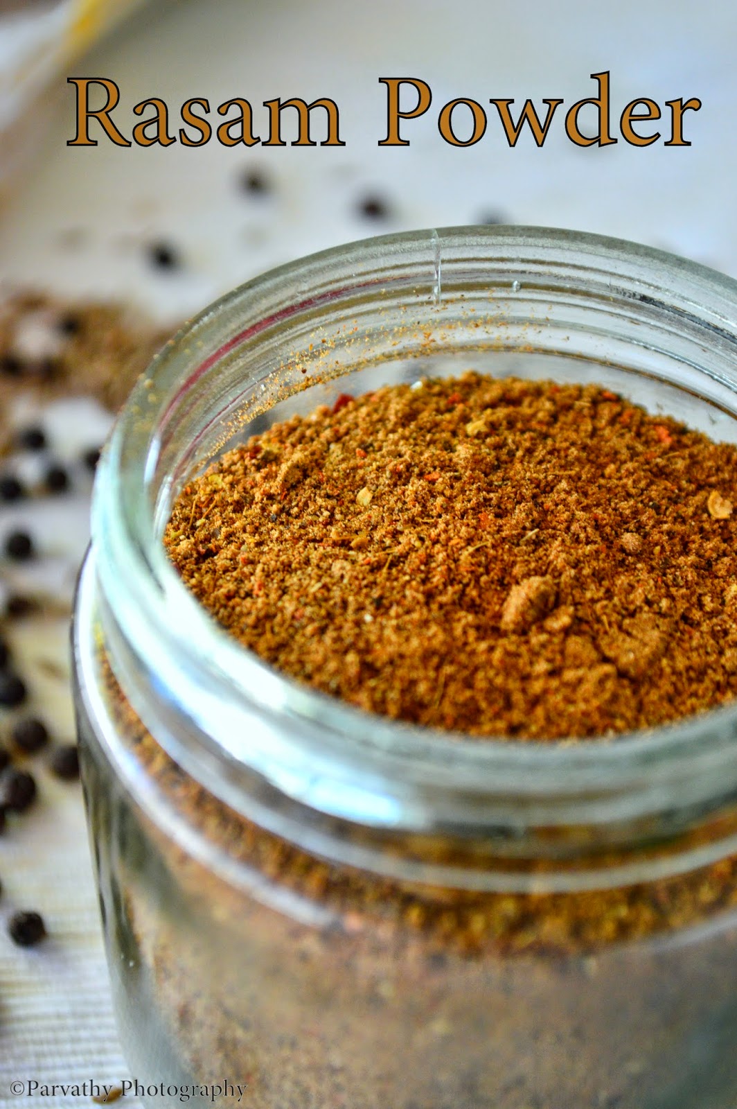 Paru's Kitchen: Rasam Powder Recipe | Home-made Rasam Powder