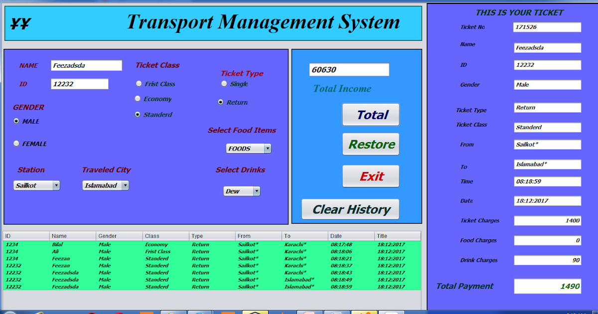 Transport management System part 08 - Software Engineering
