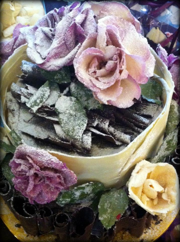 Chocolate Shell Wedding Cake - Chocolate Delores Cakes