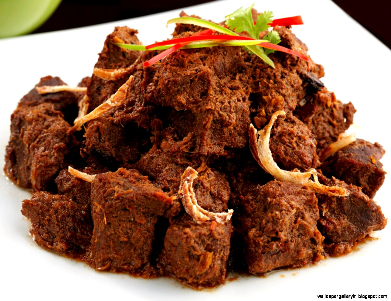 Beef Rendang Indonesian Food Wallpaper | Wallpaper Gallery
