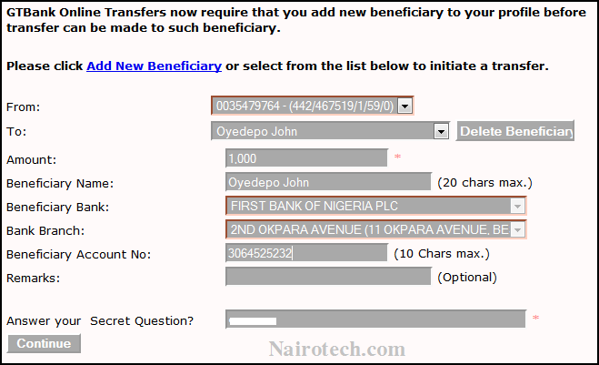 How To Transfer Cash From GTB to Other Banks in Nigeria with ease ...