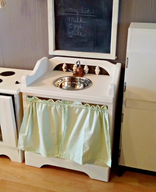 Upcycled Children's Play Kitchen - Little Vintage Cottage