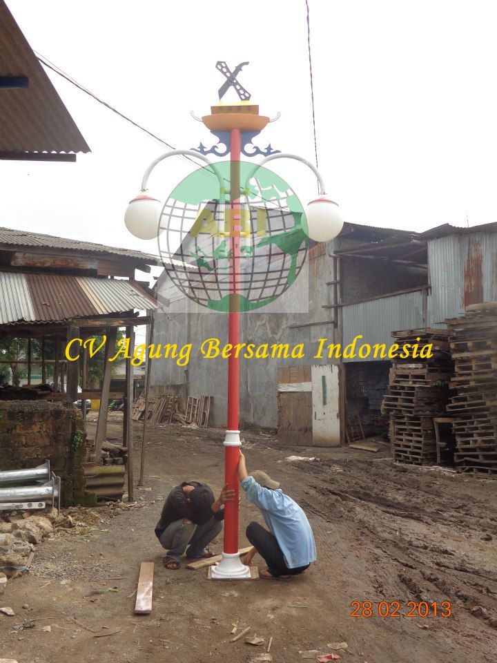 081382368028 Tiang Lampu PJU Bulat - Tiang PJU Bulat Dan Pju Oktagonal