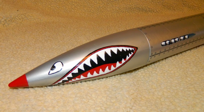 Model Rocket Building: Hand Painted Estes Leviathan