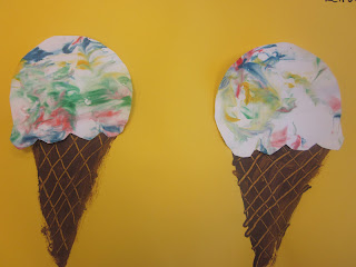 The Art Teacher's Closet: In the Art Room - Shaving Cream Ice Cream