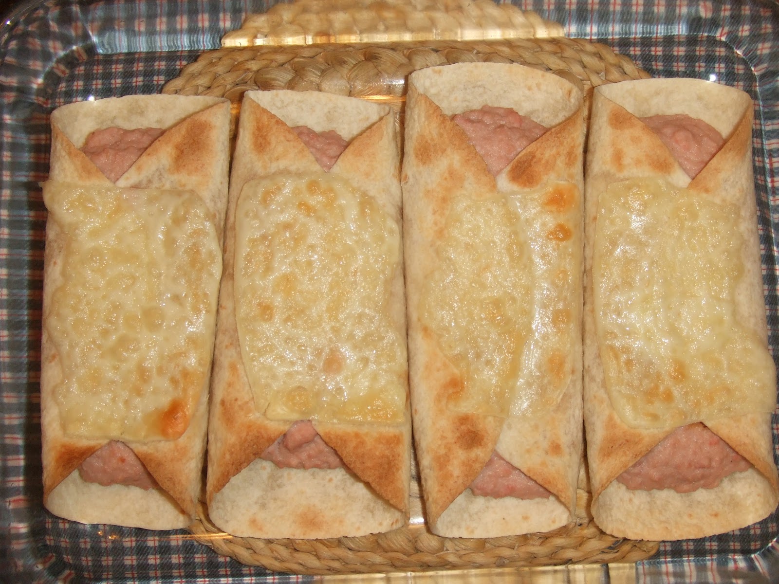 Wraps com recheio de perú no forno