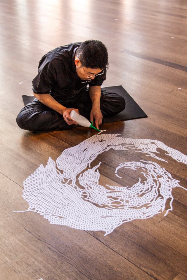 AC Musings: Japanese Salt Artist Motoi Yamamoto in Charlotte