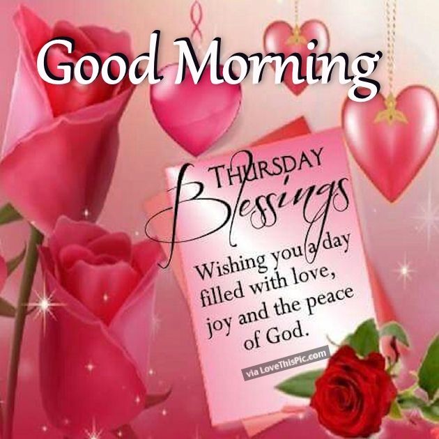GOOD MORNING THURSDAY