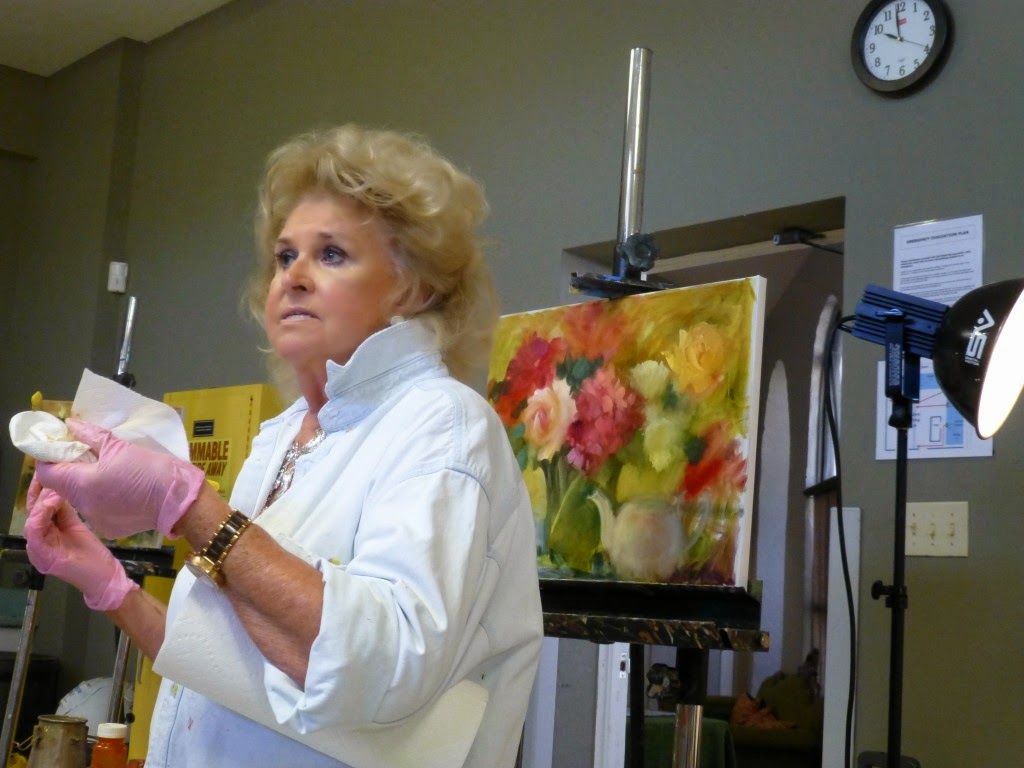 Nancy Standlee Fine Art: Arizona Sunflowers, Oil, Hedi Moran Workshop ...