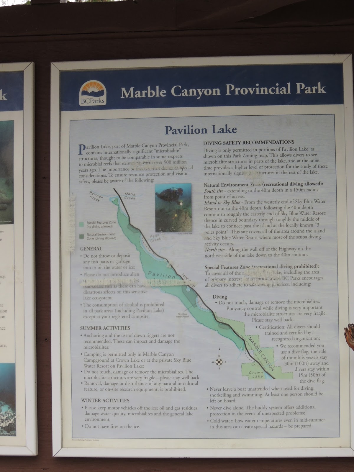 Travels Here and Abroad: Pavilion Lake