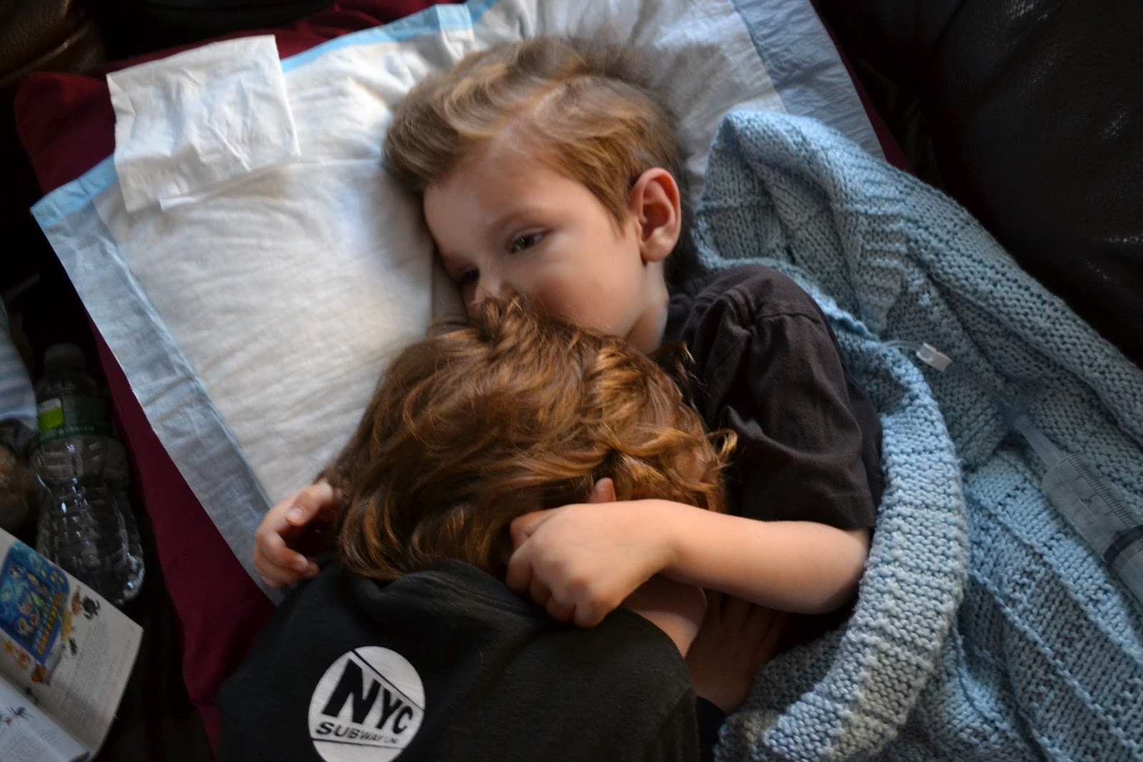 We will keep him in our bedroom