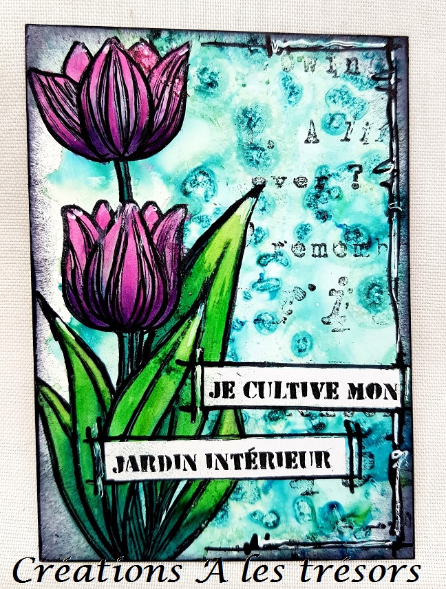 Créations A les trésors: ATC - C'est le printemps ...