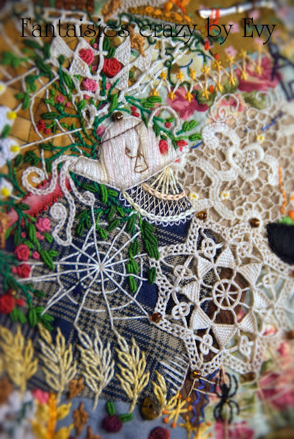 Fantaisies Crazy by Evy: Halloween crazy quilting