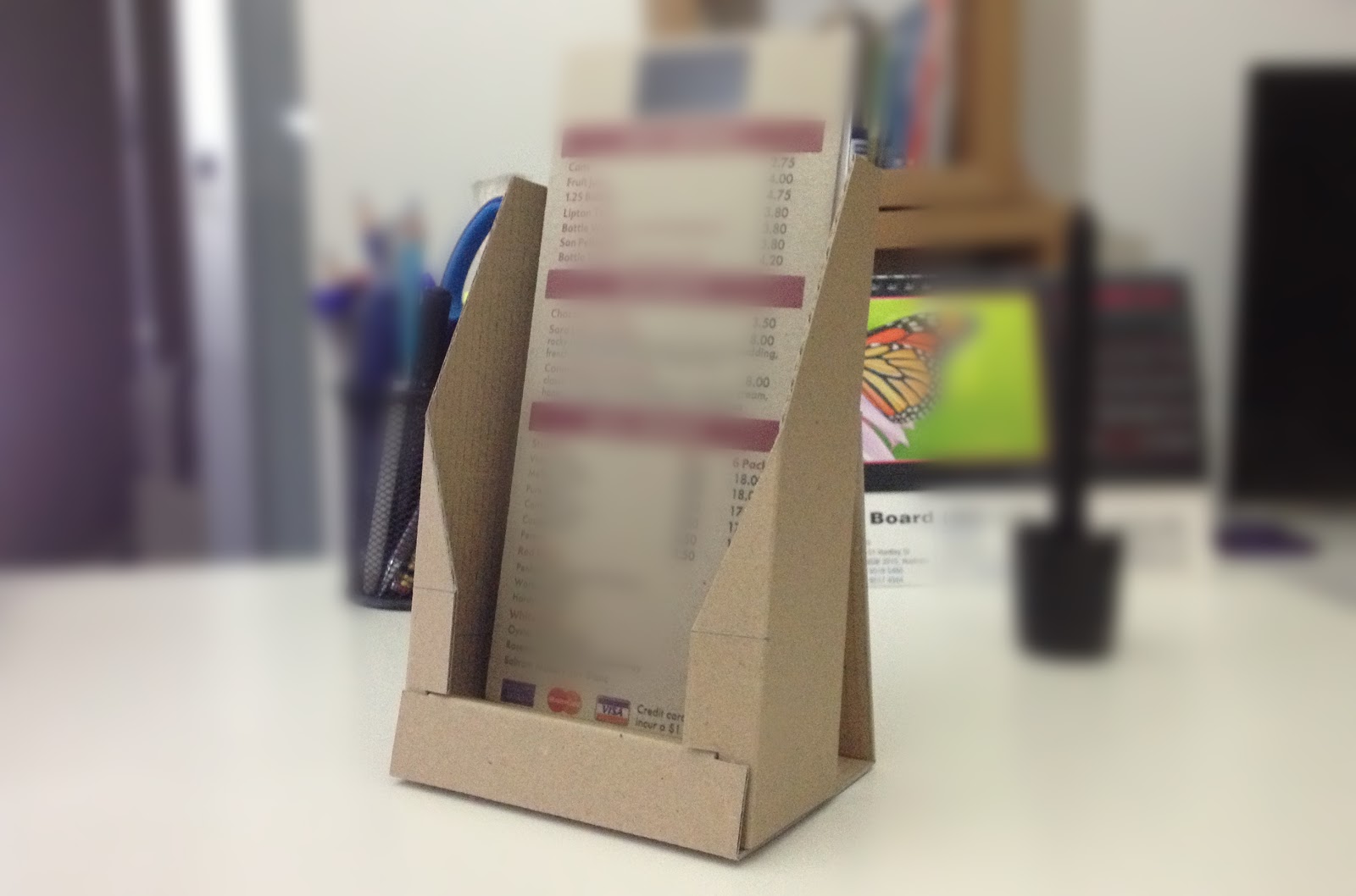 Runaway Prototype Design: Cardboard Brochure Stand