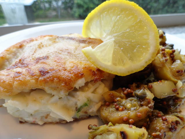 Let's get cooking with Josee!: Crab spinach and artichoke stuffed Grouper