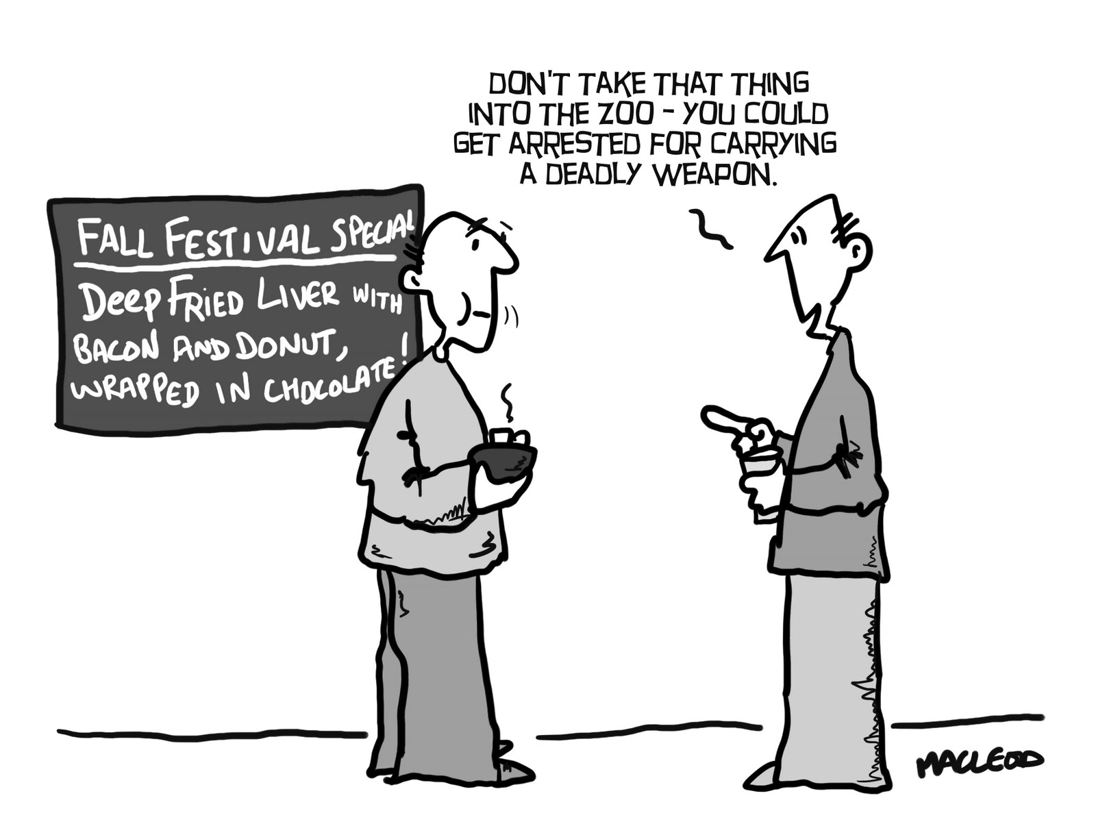 MacLeod Cartoons: Evansville Fall Festival Food