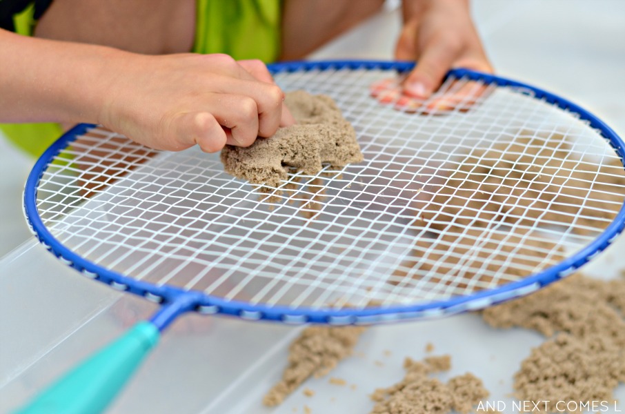 Kinetic Sand Fine Motor Sensory Activity | And Next Comes L ...